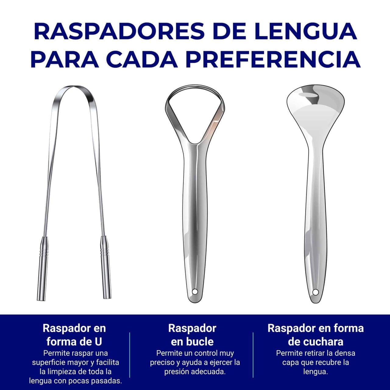 Raspador lingual: Antes y después. Resultados comprobados